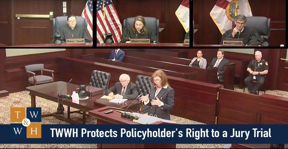 Victory on Appeal: TWWHB Protects Hurricane Michael Policyholder’s ...