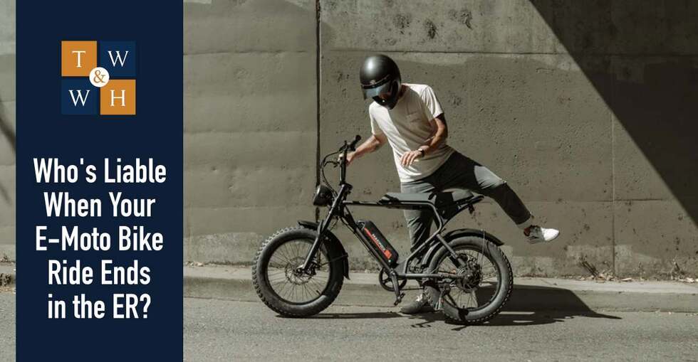 Who’s Liable When Your E-Bike Ride Ends in the ER? | Taylor, Warren ...