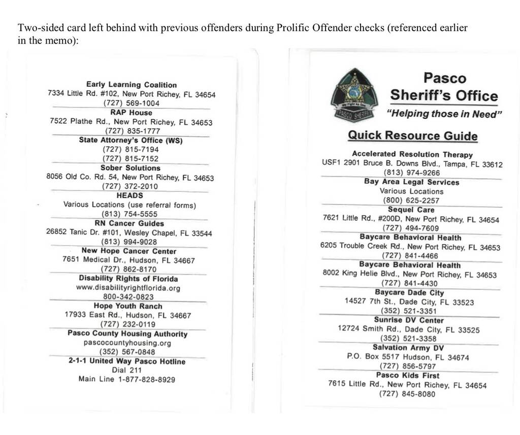 Pasco’s sheriff created a futuristic program to stop crime before it ...