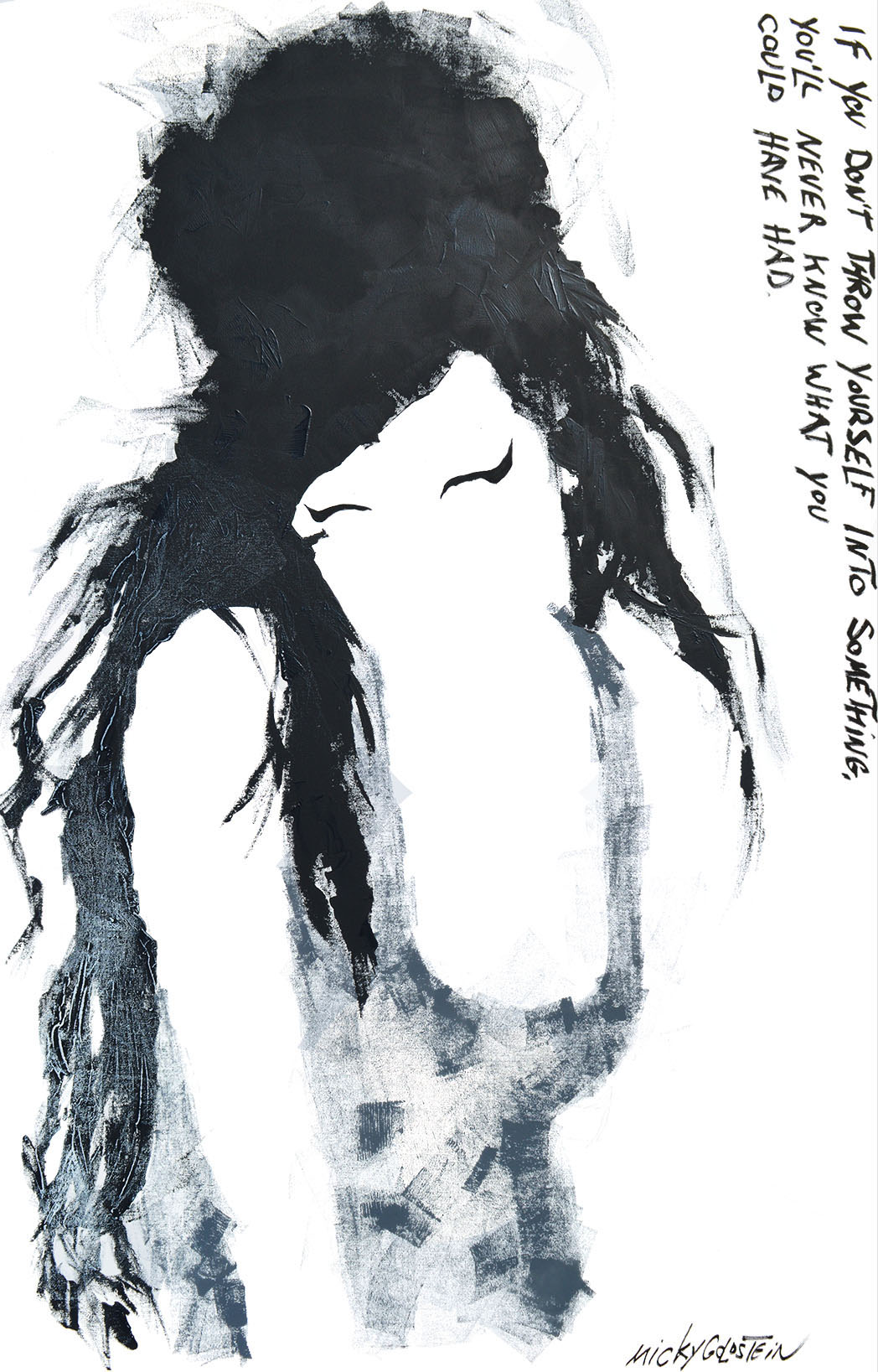 Amy painting by Micky Goldstein