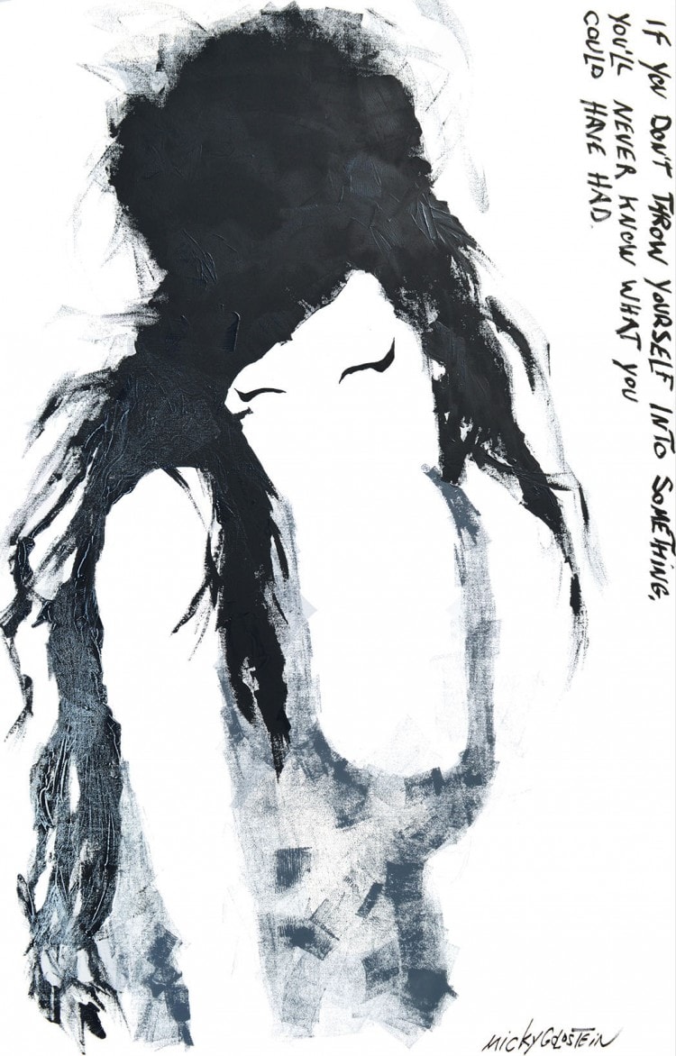 Amy painting by Micky Goldstein