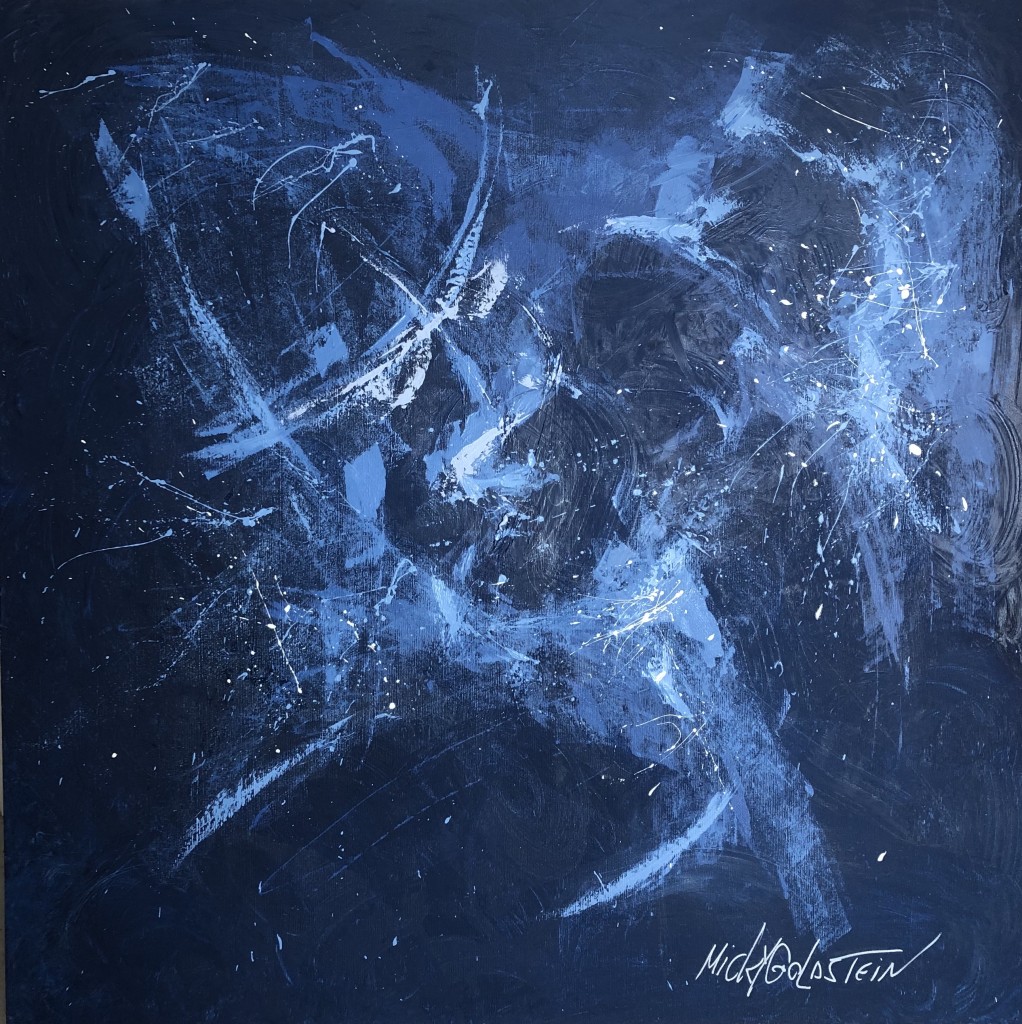 Anonymous in blue by Micky Goldstein