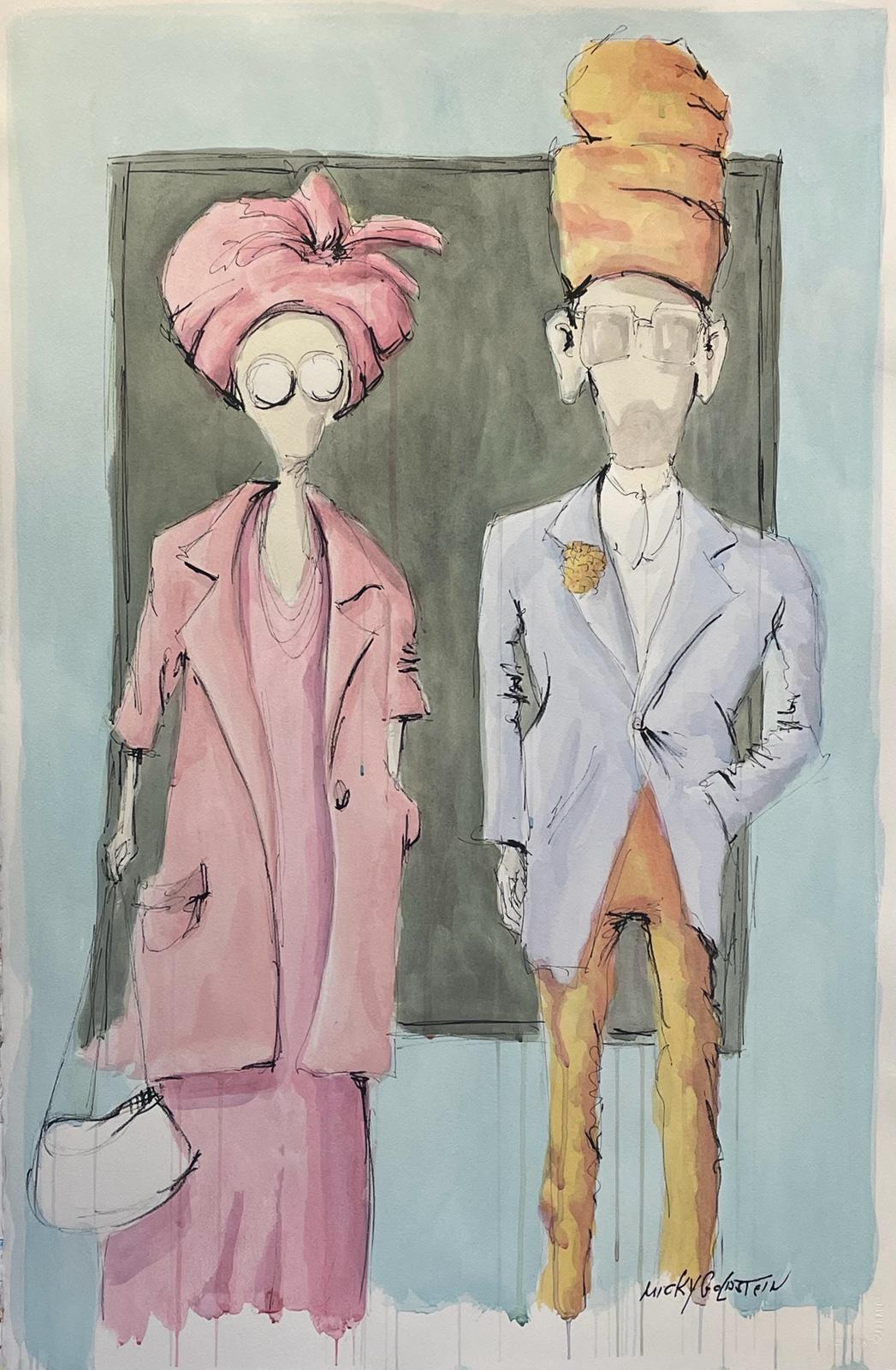 individually together 2, painting by Micky Goldstein