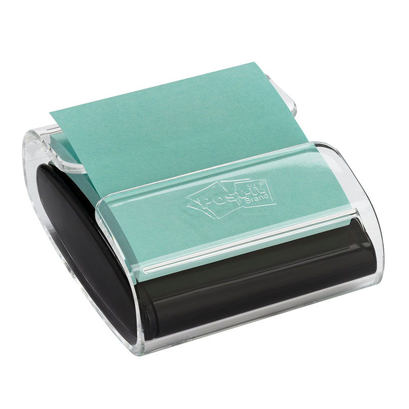 Suporte Post-it Pop-Up kit 1 bloco com 90 fls transparente e preto - 3M ...