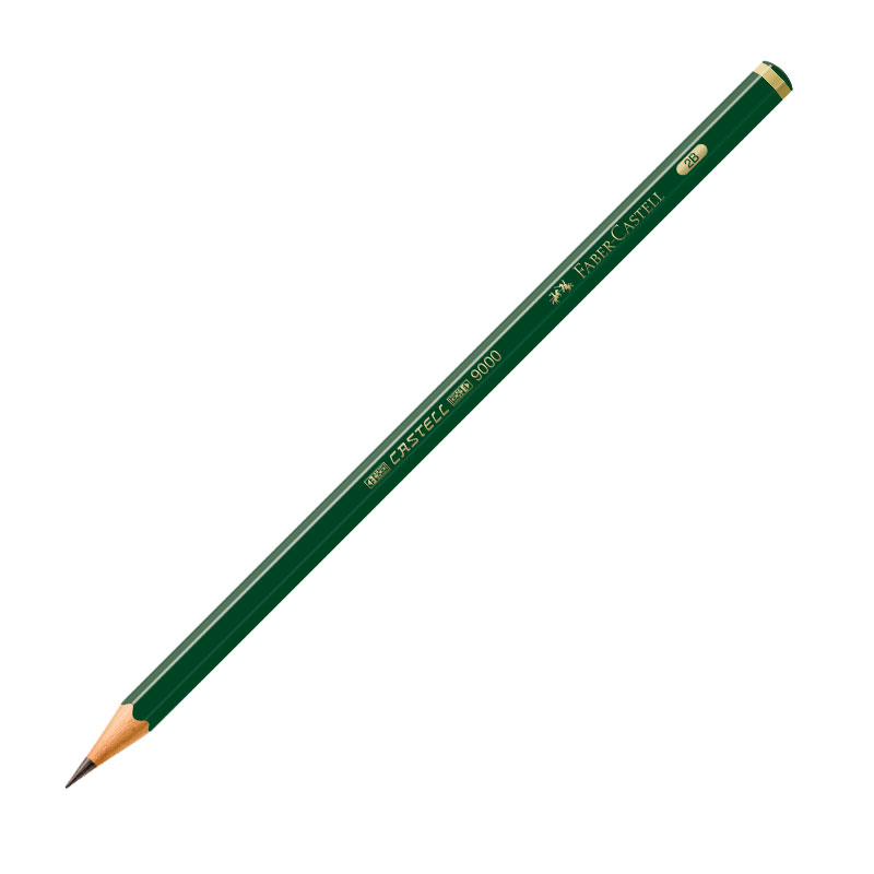 Lápis preto 2B 9000 - Faber-Castell - Escrita - Lepok
