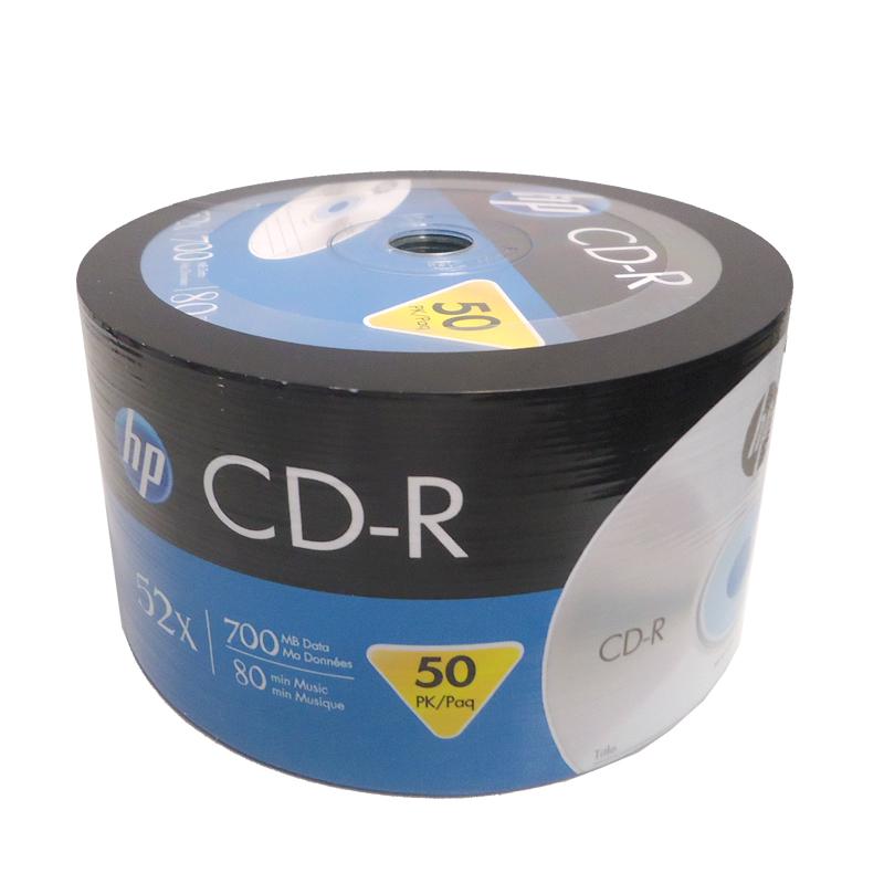 CD-R virgem 700MB 80 minutos - pino com 50 unidades - HP - Mídias e ...