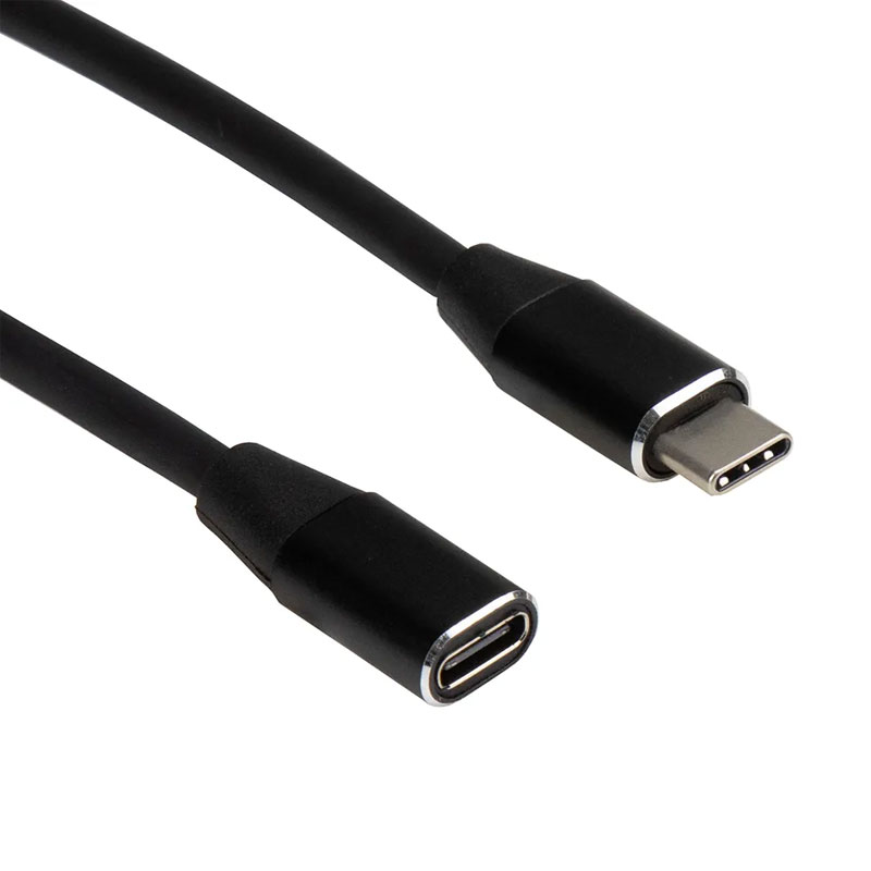 Cabo USB 3.1 Tipo-C Macho x Fêmea 1,8m - TBlack - Informática - Lepok
