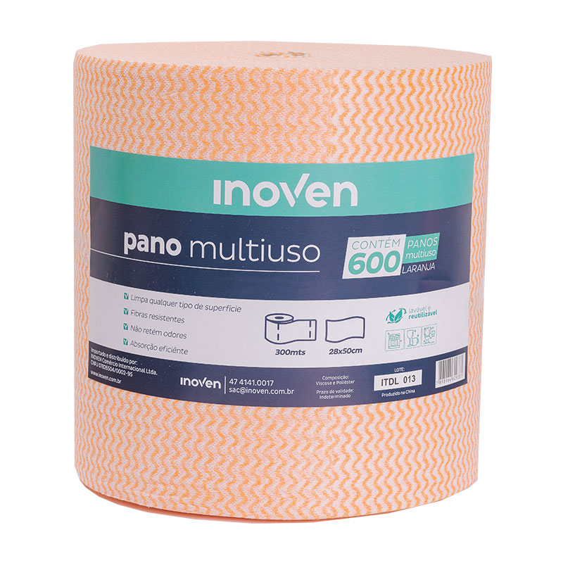 Pano multiuso perfex bobina 28x300m Laranja - Inoven - Limpeza e ...