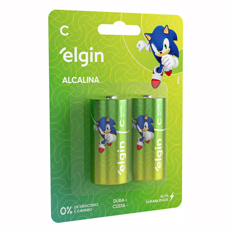 Pilha alcalina média C - com 2 unidades - Elgin - Lepok a Sua Grande ...