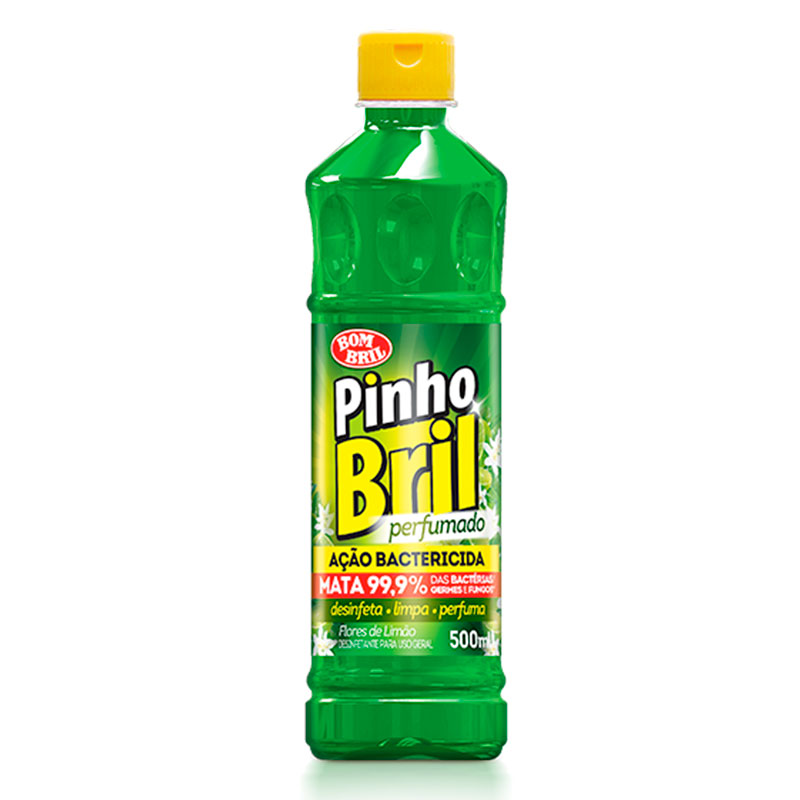Desinfetante Pinho Bril flores de limão 500ml - Bombril - Limpeza e ...