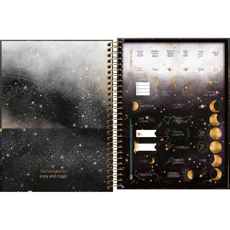 Agenda planner espiral semanal Magic 2025 - Capa 3 - Tilibra - Escritório - Lepok