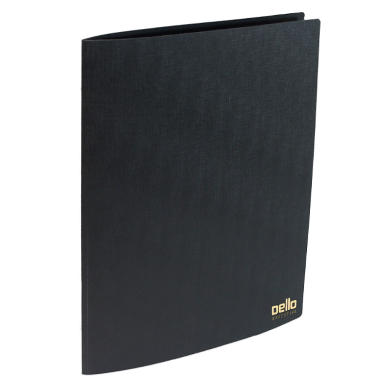 Pasta plástica com grampo ofício - Executive - preta - 0294.P - Dello ...