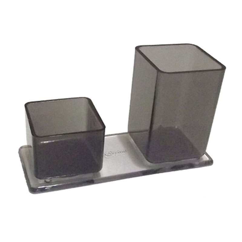 Porta lápis/clips - fumê - 0061 - Acrinil - Lepok a Sua Grande Papelaria