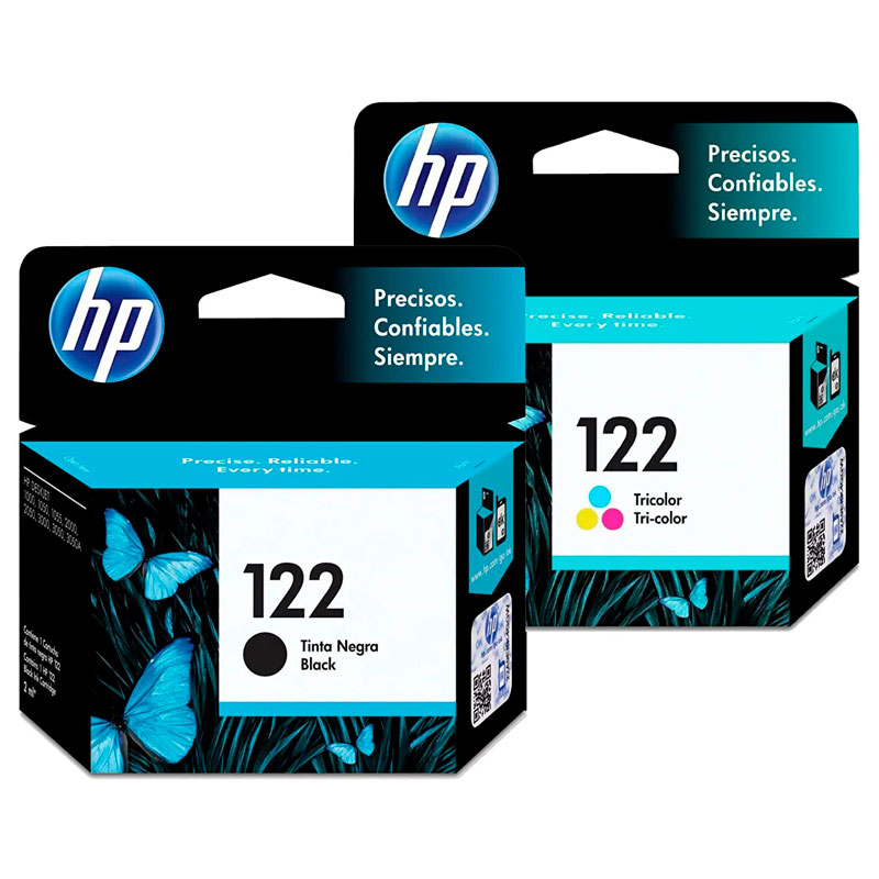 Cartuchos HP 122 Original Preto CH561HB + Colorido CH562HB - Cartuchos ...