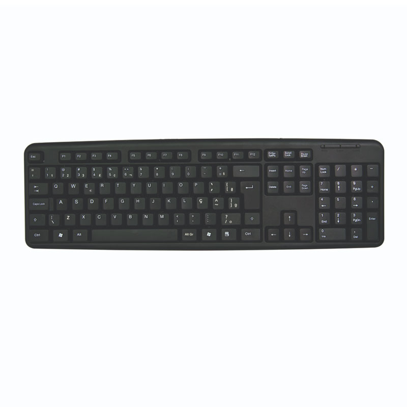 Teclado USB Level preto - TC308 - Newlink - Informática - Lepok