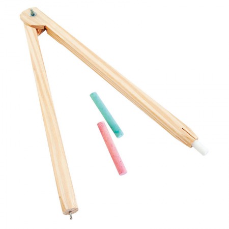 Compasso de madeira para giz - 40 cm - 8282 - Stalo - Lepok a Sua ...