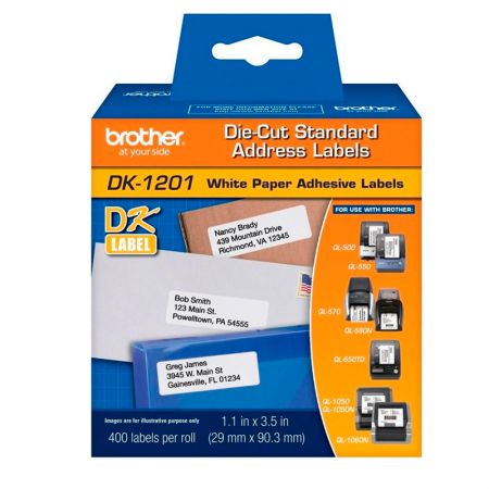 Etiqueta para impressora térmica DK1201 Brother - Etiquetas e Envelopes ...