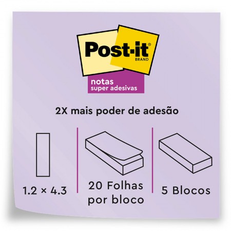 Post-It tape flags setas 5 cores neon com 100 fls - 3M - Lepok a Sua ...