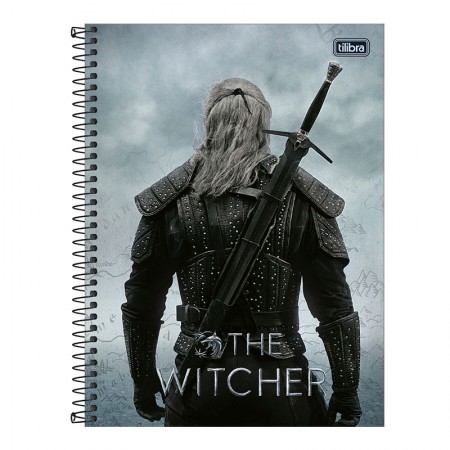 Caderno espiral capa dura universitário 10x1 - 160 folhas - The Witcher ...