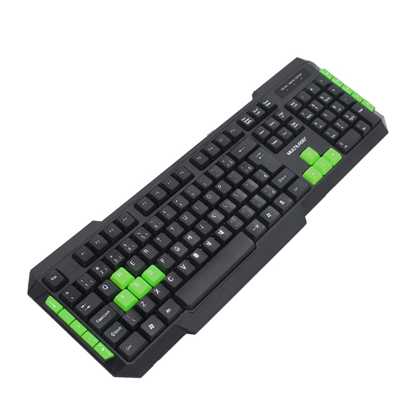 TECLADO MULTIMIDIA GAMER TECLAS VERDES USB - TC201 - Lepok a Sua Grande ...