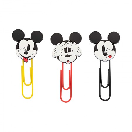 Clips especial Mickey - com 3 unidades - 22694 - Molin - Escritório - Lepok
