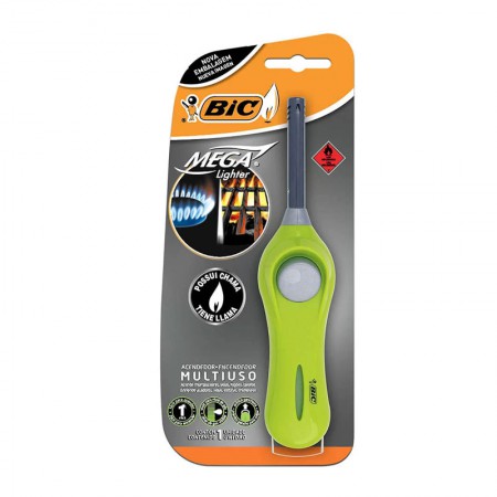 Isqueiro acendedor multiuso Mega Lighter - Bic - Lepok