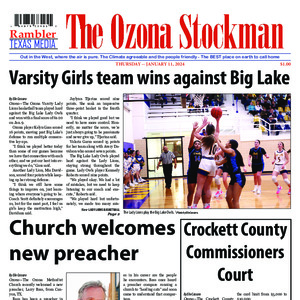 Ozona Stockman Online