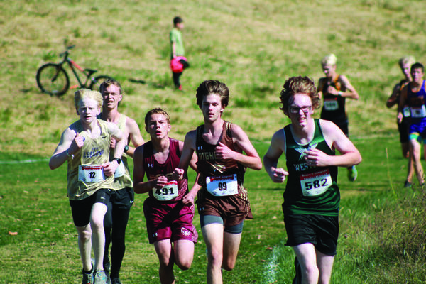 Highland Cross Country team at Gans Creek