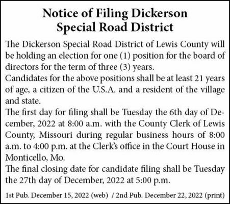 Dickerson Special Roads