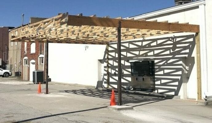 BTC Bank Installs Canopy at Drive-Thru Window