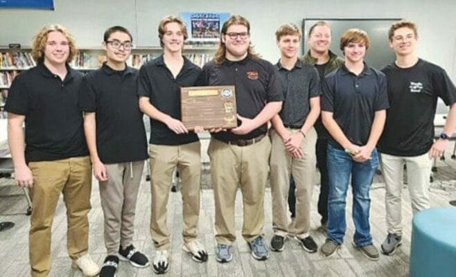 THE WESCLIN HS SCHOLAR BOWL TEAM WAS CROWNE