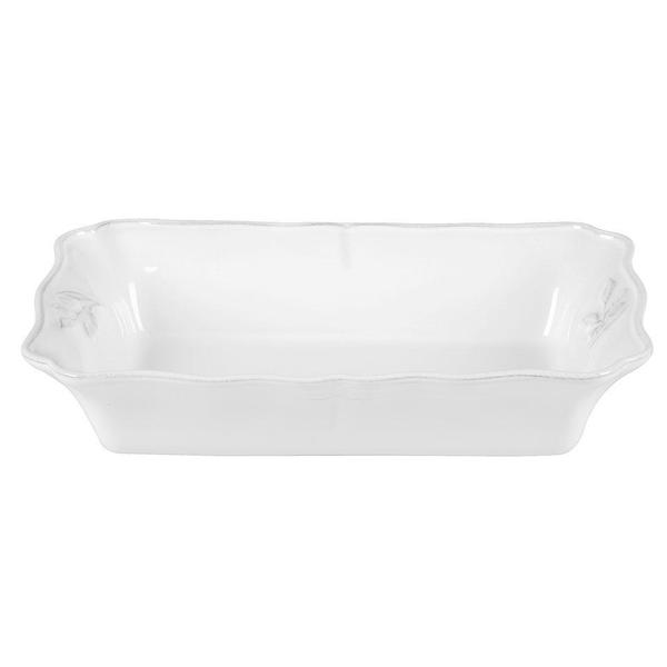 Costa Nova > Alentejo White > Rectangular Baker - 14.25" - Lewis Gifts