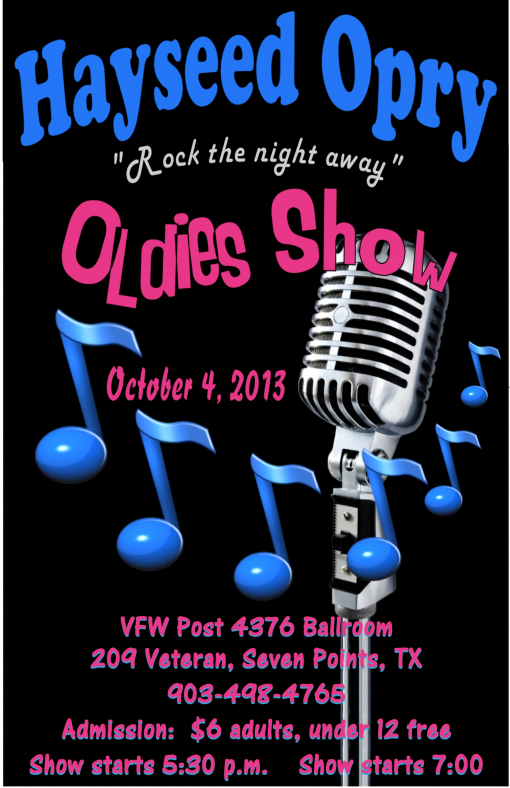 Hayseed Opry Oldies Rock and Roll Show - Cedar Creek Lake