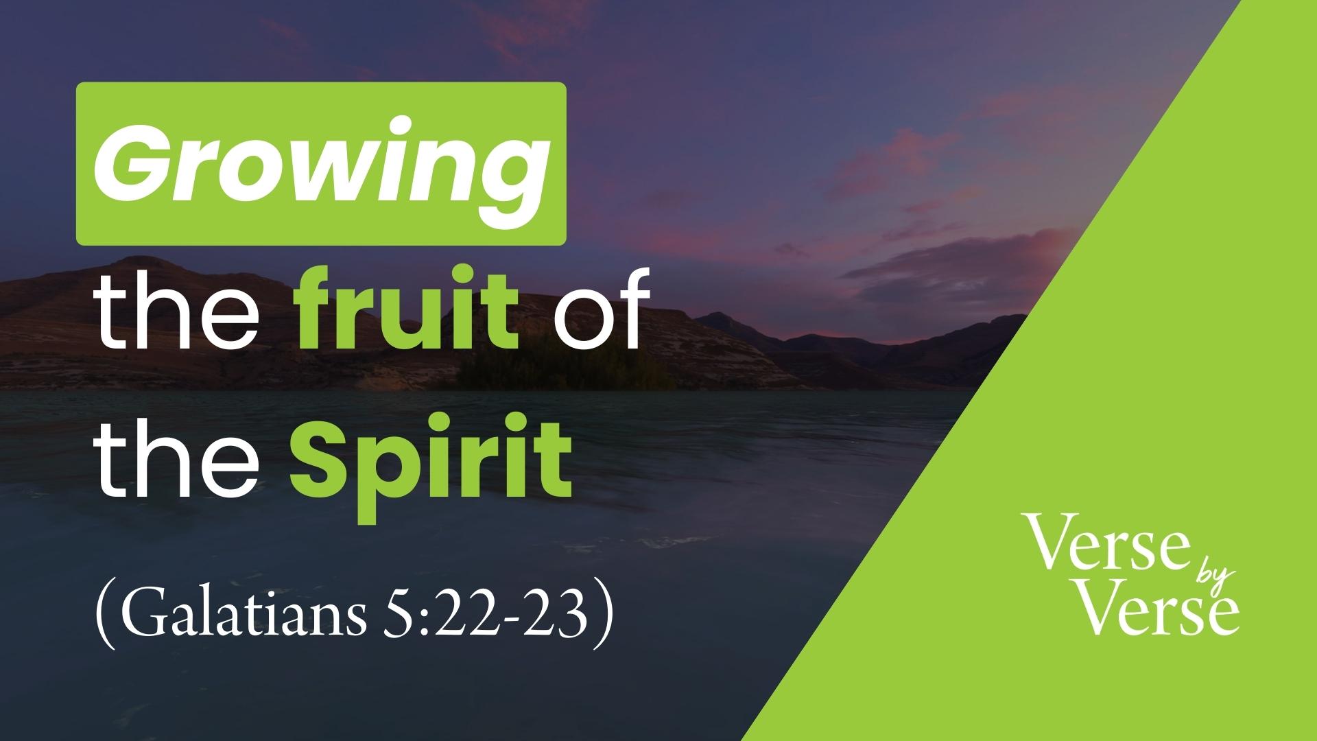 Fruit of the Spirit Listed (Galatians 5:22-23)
