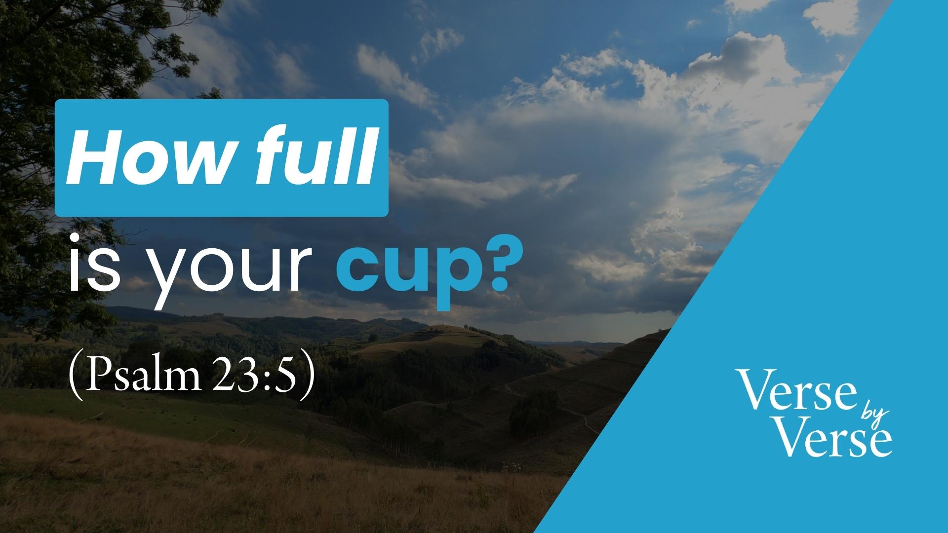 Overflowing Cup Bible Verse