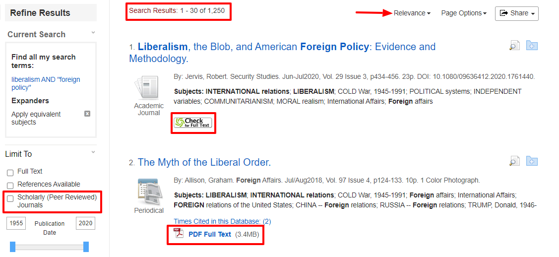 Academic Search Premier - Get Started with International Relations ...