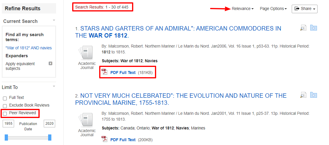 America: History and Life Full Text - Get Started with Military History ...