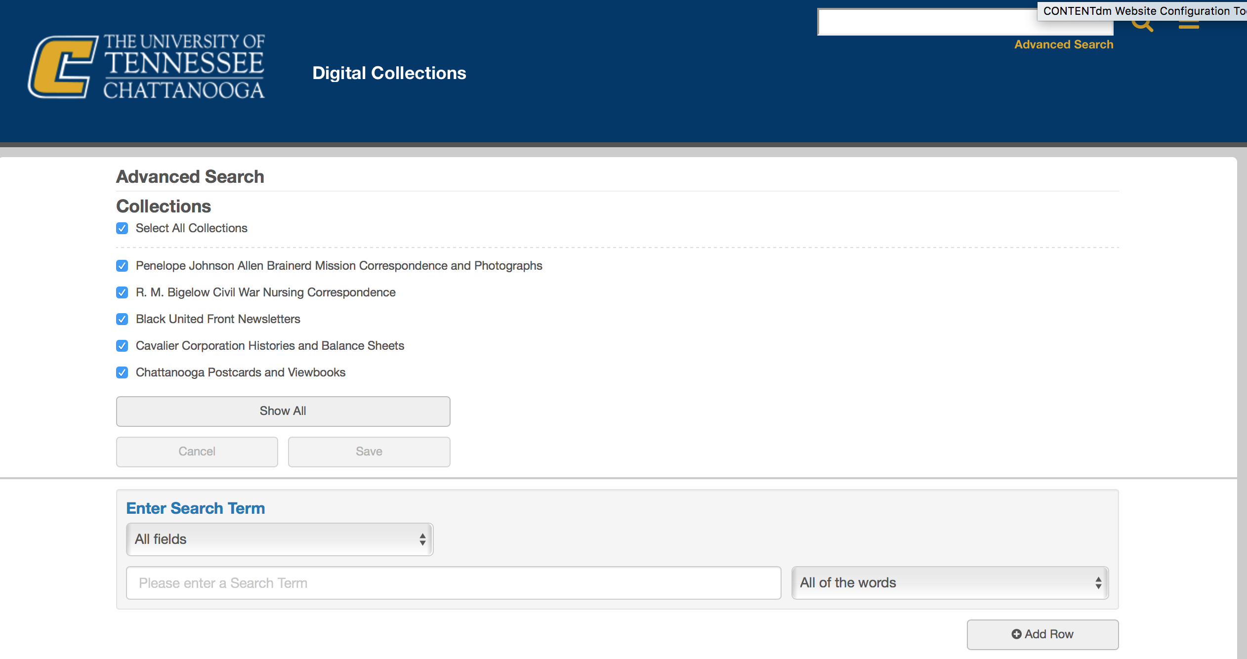 Search - UTC Digital Collections - Research Guides at University of ...