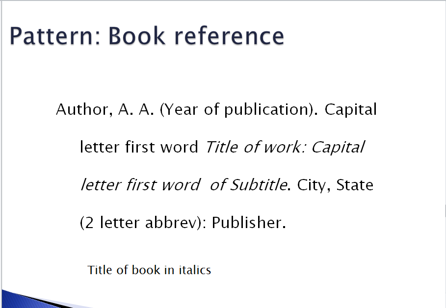 Example Of An Apa Format Reference Page Shouldirefinancemyhome