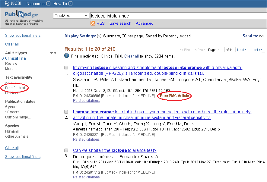 Home Finding Primary Articles In PubMed Library At Surry Community