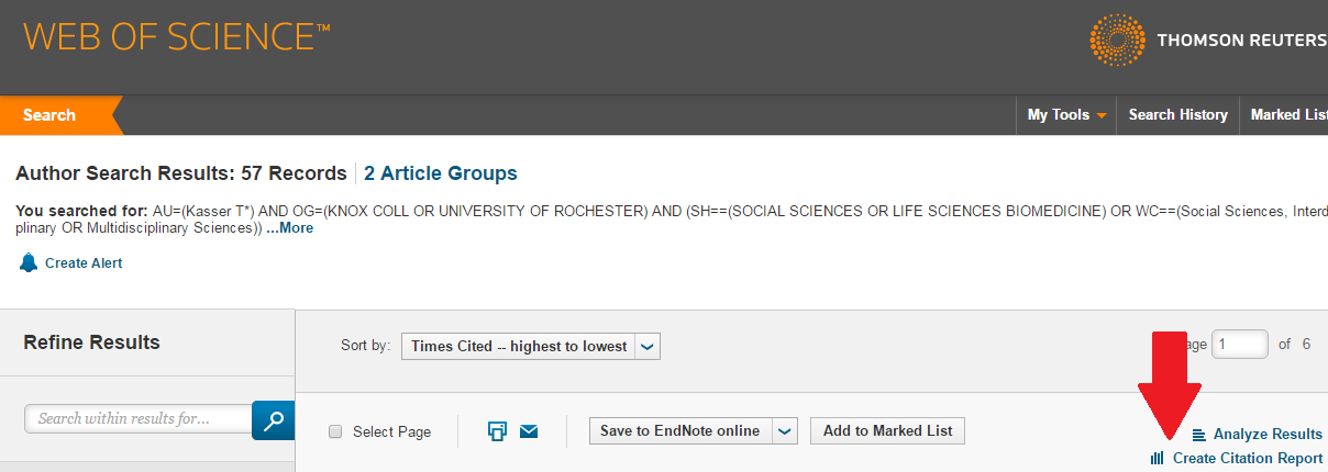Citation Searching in Web of Science - Psychology 201 - Research Guides ...