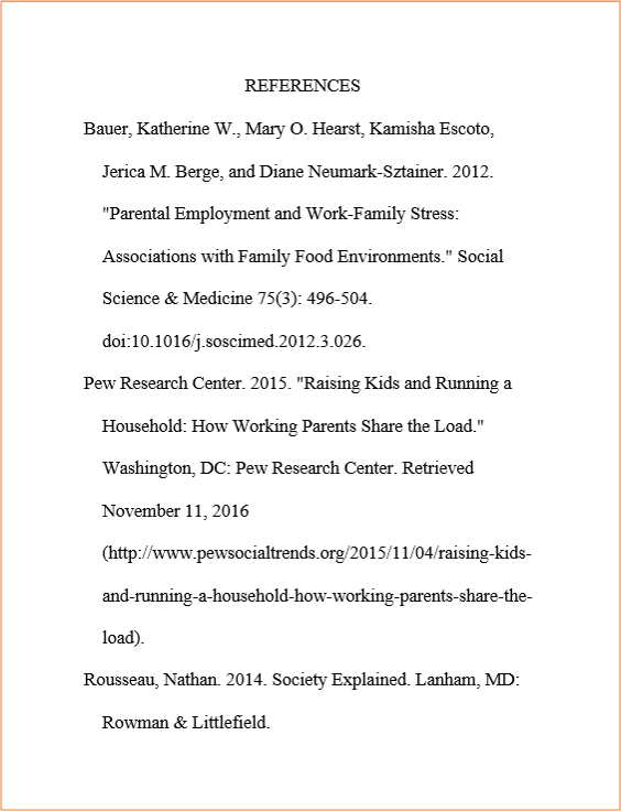Asa In Text Citation Example Slideshare