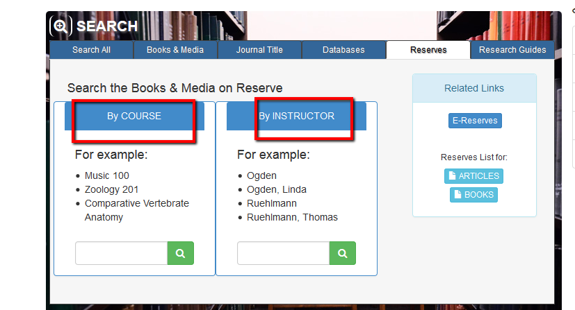 How do I find course reserves? - Ask a Librarian