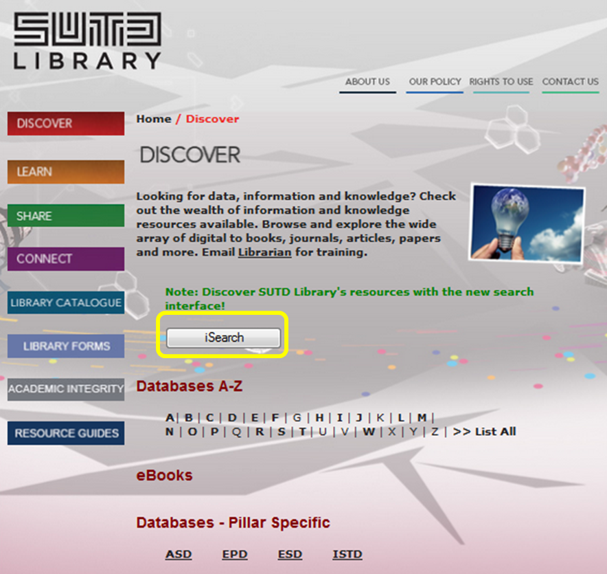 Resource Guides | SUTD Library