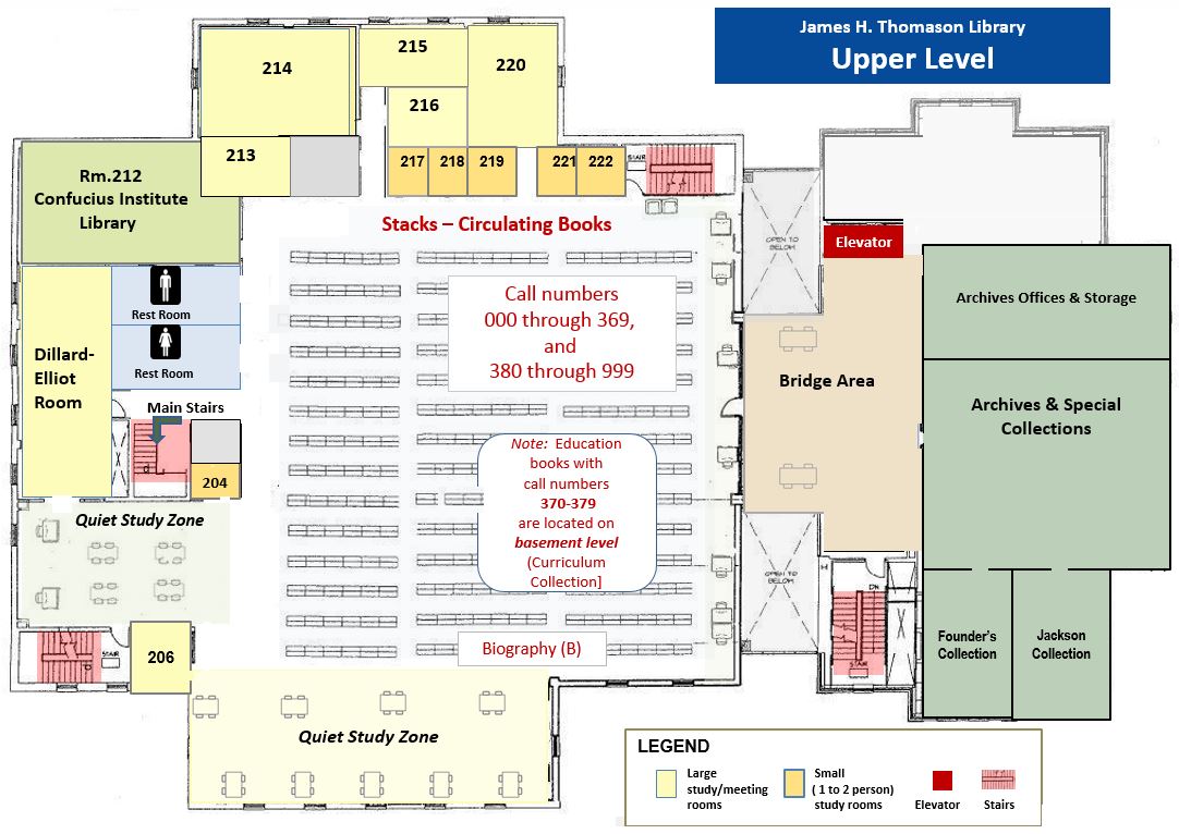 Get Started - Location Guide - Thomason Library at Presbyterian College