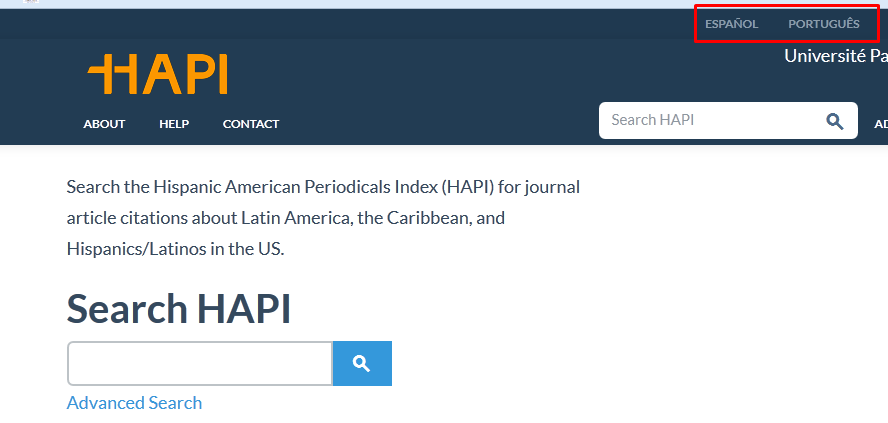 Rechercher dans Hapi - HAPI : articles sur l'Amérique latine - BiblioGuides at Sorbonne Universités