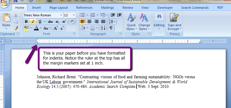 Hanging Indent - Citation Guide - LibGuides at Wartburg College: Vogel ...