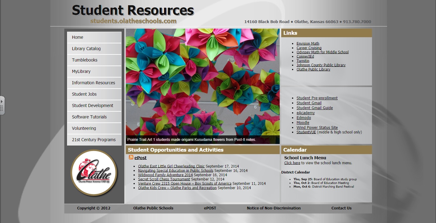 Student Information - CTMS Library - LibGuides at Olathe District Schools