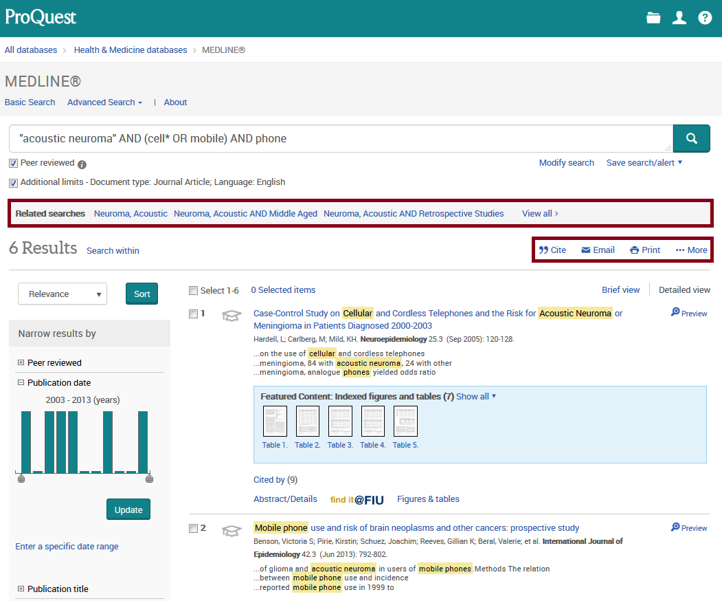 MEDLINE via ProQuest - MEDLINE Guide - FIU Libraries at Florida ...