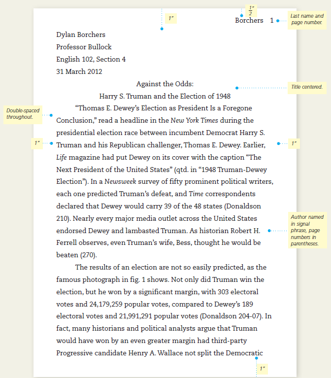 MLA Formatted Paper Example Research Guide Citations LibGuides At 